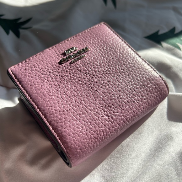 Coach | Bags | Coach Pebble Leather Lavender Purple Wallet | Poshmark